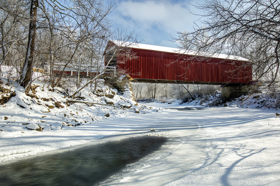 “The Big Red Bridge” - hdrcreme